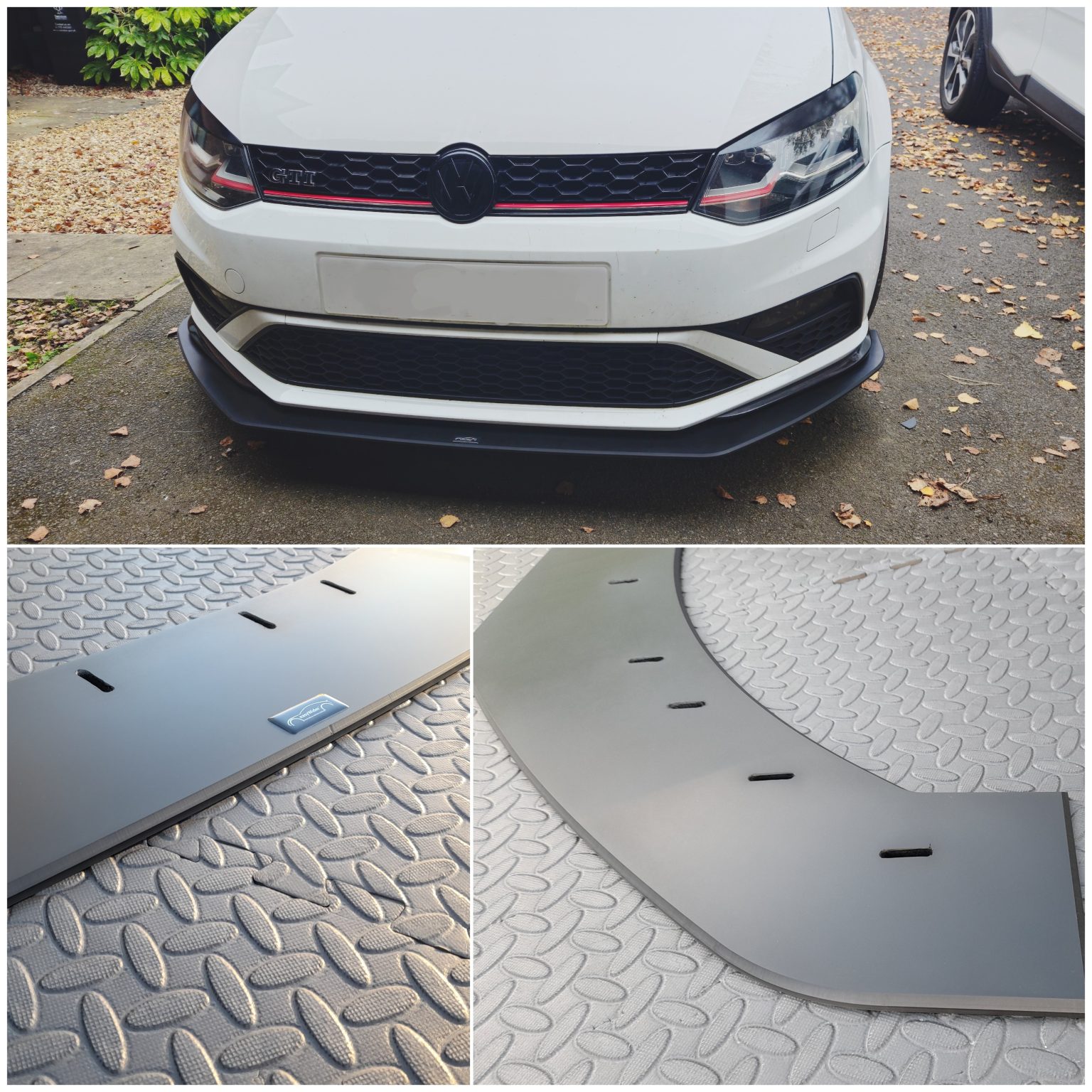 VW Polo 6C adjustable front splitter – easyWider