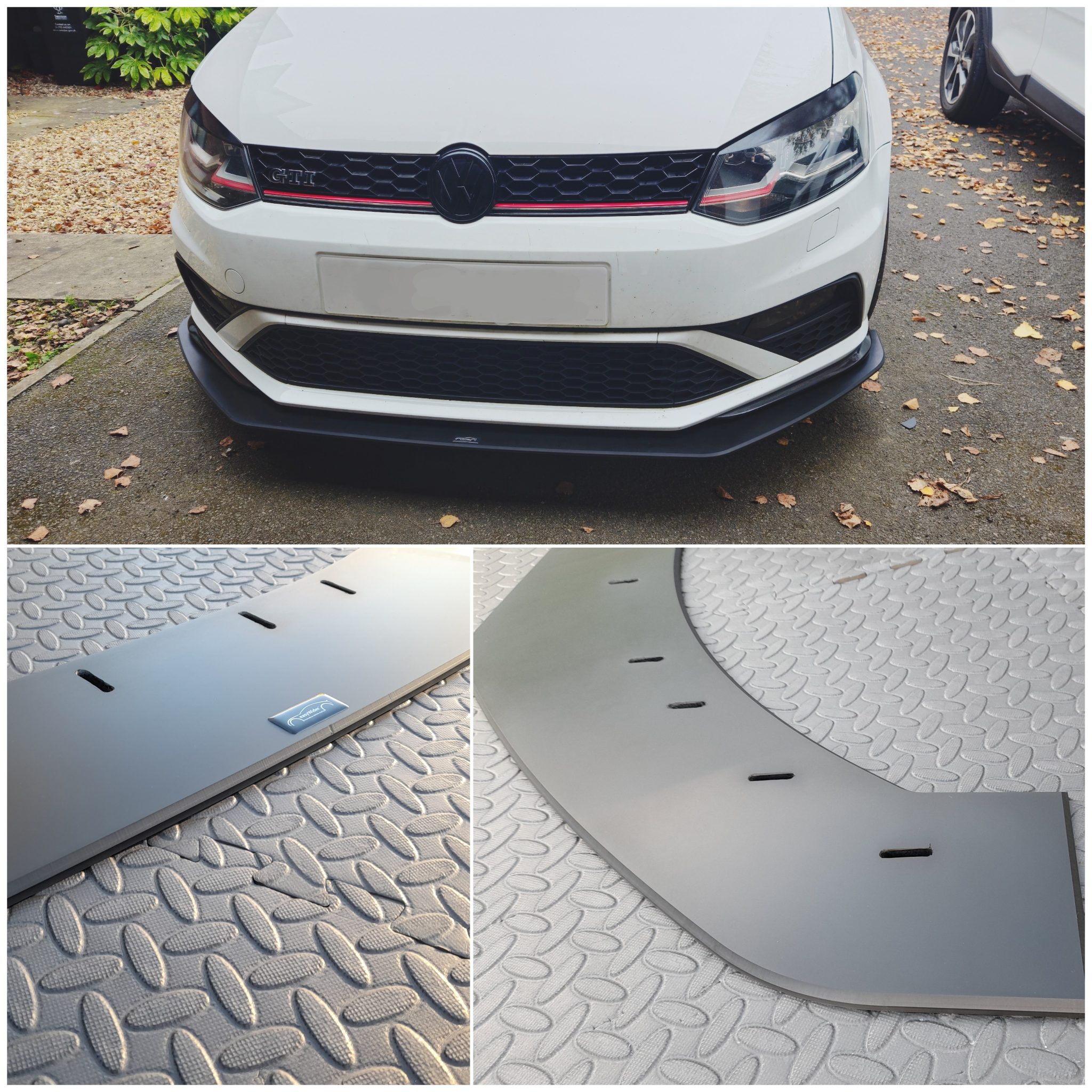VW Polo 6C adjustable front splitter – easyWider